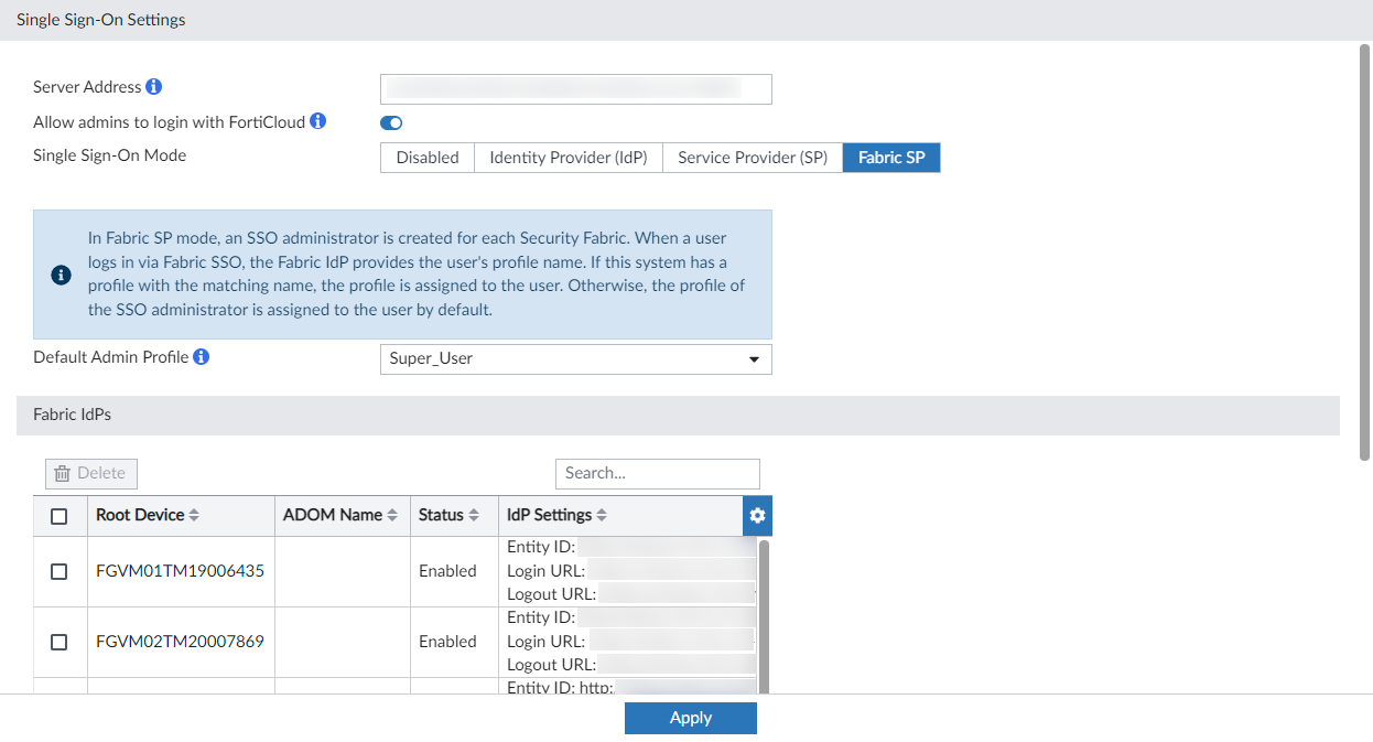 Enabling SAML authentication in a Security Fabric | FortiAnalyzer 7.6.0 ...
